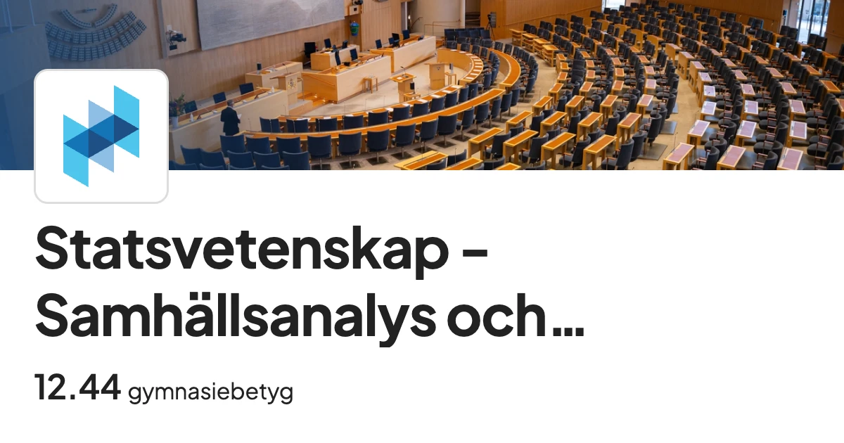 Statsvetenskap - Samhällsanalys och kommunikation Halmstad ...