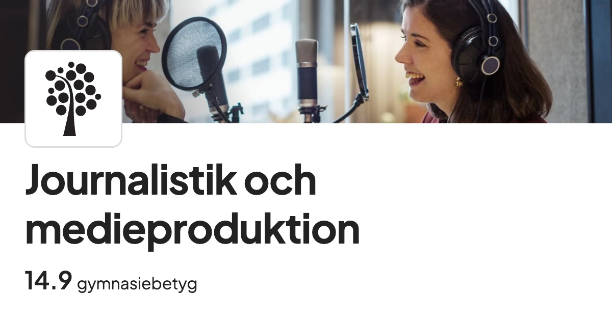 Journalistik och medieproduktion Linnéuniversitetet - Antagningspoäng